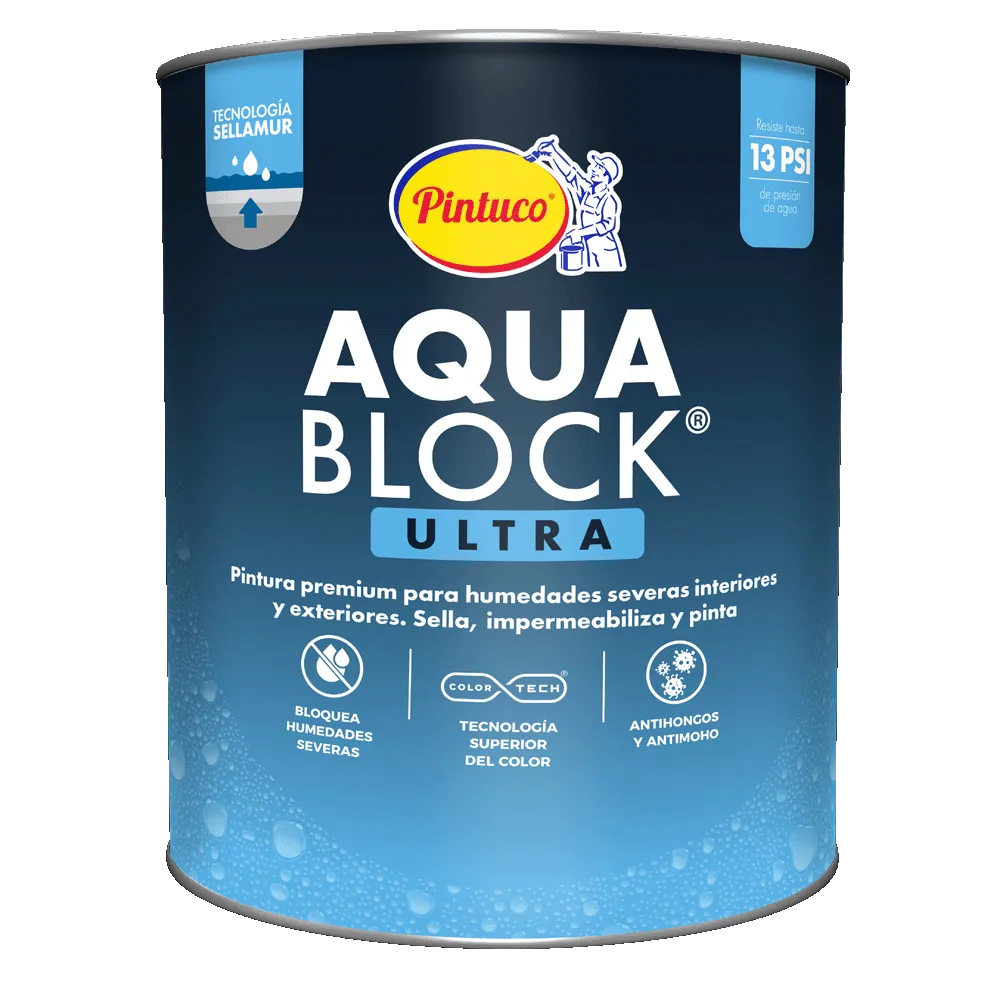 Pintura impermeabilizante aquablock ultra | Pintuco